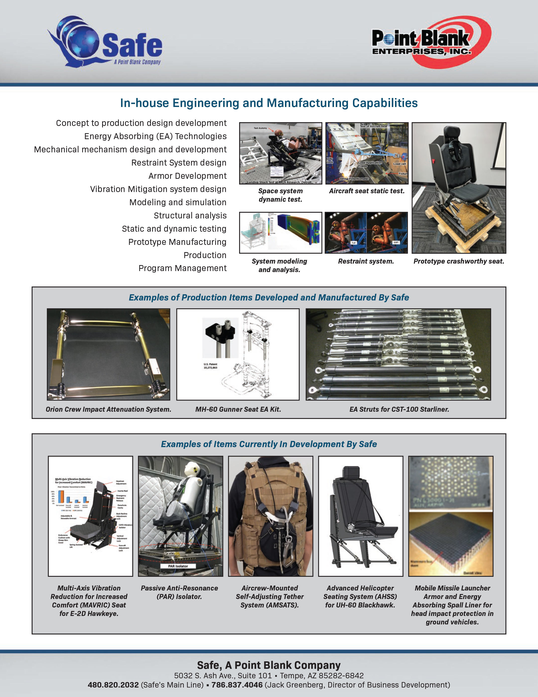 Safe Inc. | Point Blank Enterprises